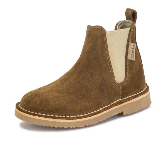Cienta 1052065.21 Tan Suede Zipper Boot – shopcienta